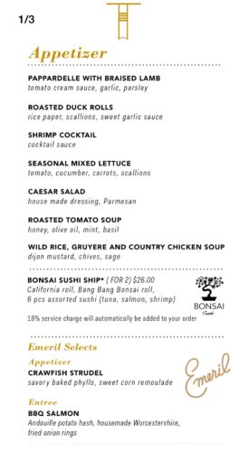 Carnival Jubilee Main Dining Room Menus (2023-2024) › This Cruise Life