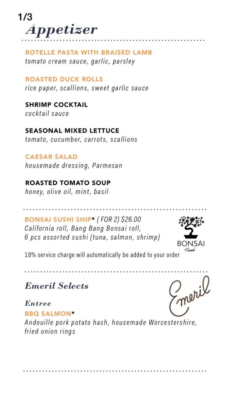 Carnival Jubilee Main Dining Room Menus (2023-2024) › This Cruise Life