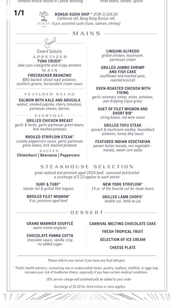 Carnival Jubilee Main Dining Room – Night 3, Monday › This Cruise Life