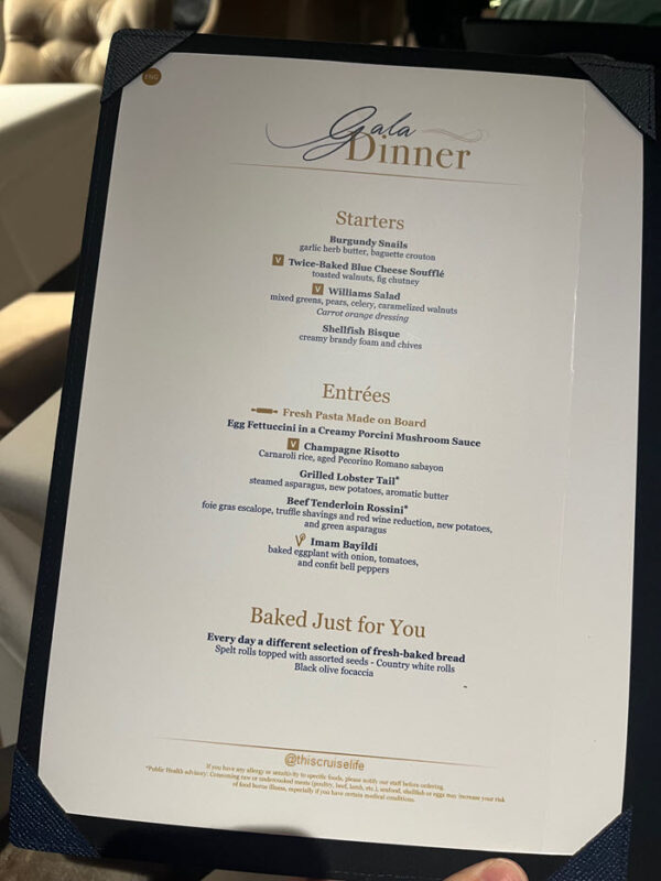 MSC Yacht Club Menus (2024) with Pictures › This Cruise Life