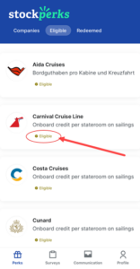 Carnival Shareholder Credit and the the New StockPerks App › This ...