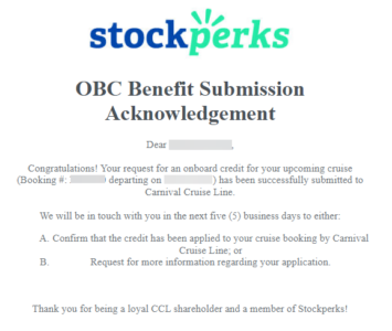 Carnival Shareholder Credit and the the New StockPerks App › This ...