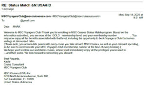 MSC Cruises Status Match Program › This Cruise Life